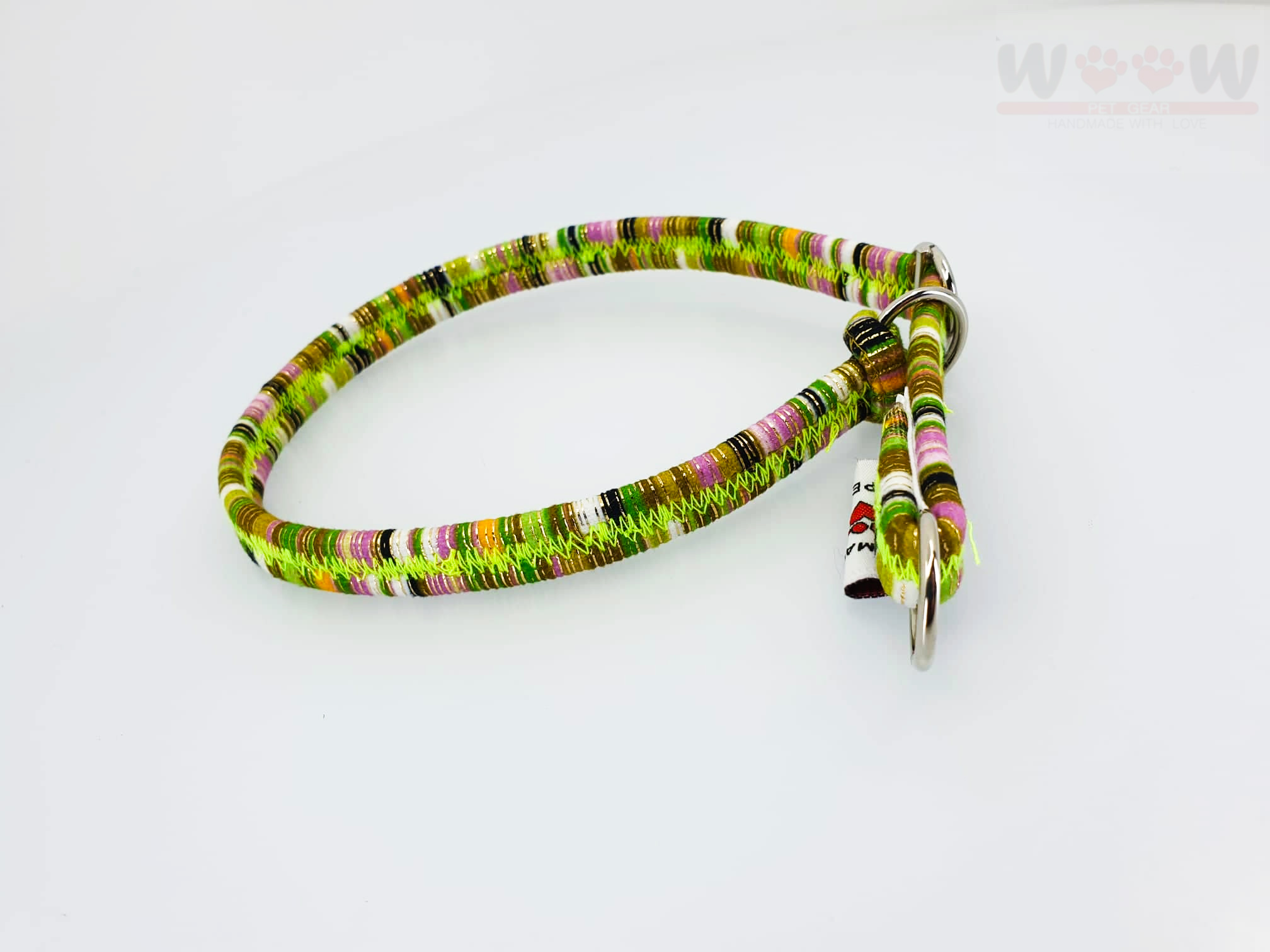 Green Glitter – BOHO Slip ogrlica – WOOW PET GEAR